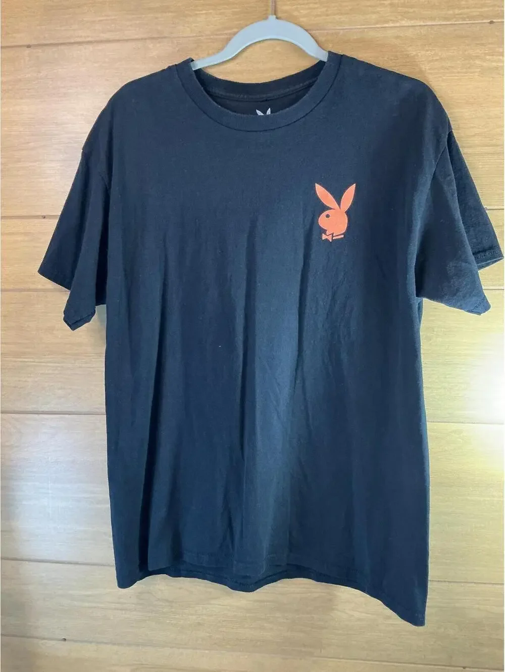 PLAYBOY | Shirts | Playboy Bunny Logo Graphic Tee Black Orangecoral Men ...